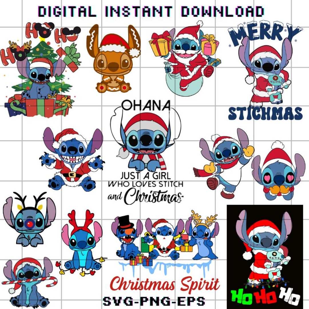 Merry Stitchmas Svg Bundle, Christmas Stitch Gingerbread Digital File ...
