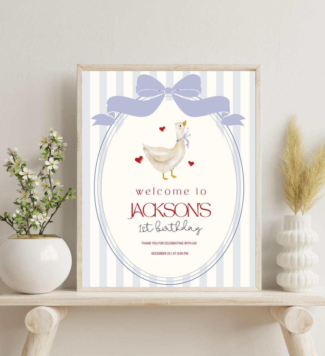 EDITABLE A Silly Goose Baby Shower Welcome Sign, One Silly Goose Party ...