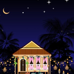 Digital Art Jemputan Jamuan Raya - Etsy