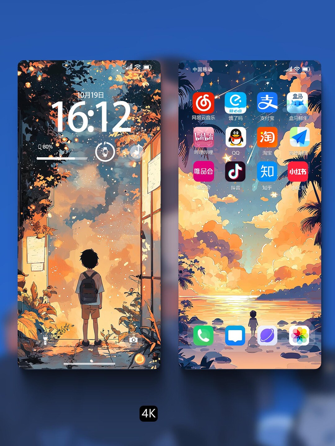 Anime Kawaii Wallpaper 4K - Chibi Wizard Cat Girl, Pastel Purple Lofi ...