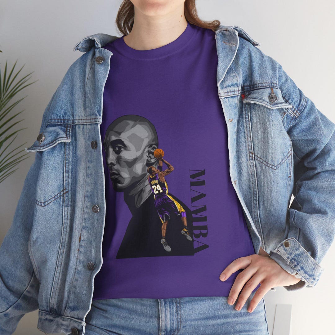 Kobe Bryant Inspired Unisex Heavy Cotton Tee, Basketball Shirt, Sports ...