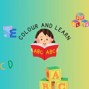 Printable Kids Learning and Coloring Alphabet Pages - Etsy
