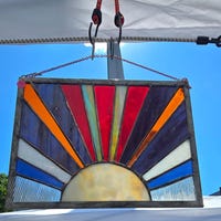 Stained Glass Sun Panel - Etsy