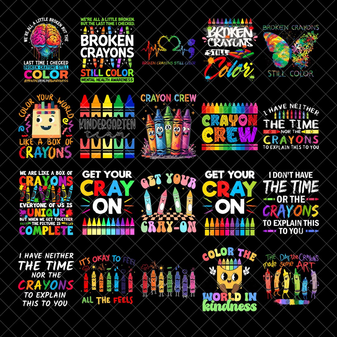 Crayon Png Bundle, Crayon Png, Teacher Png, School Png, Crayon Wrapper ...