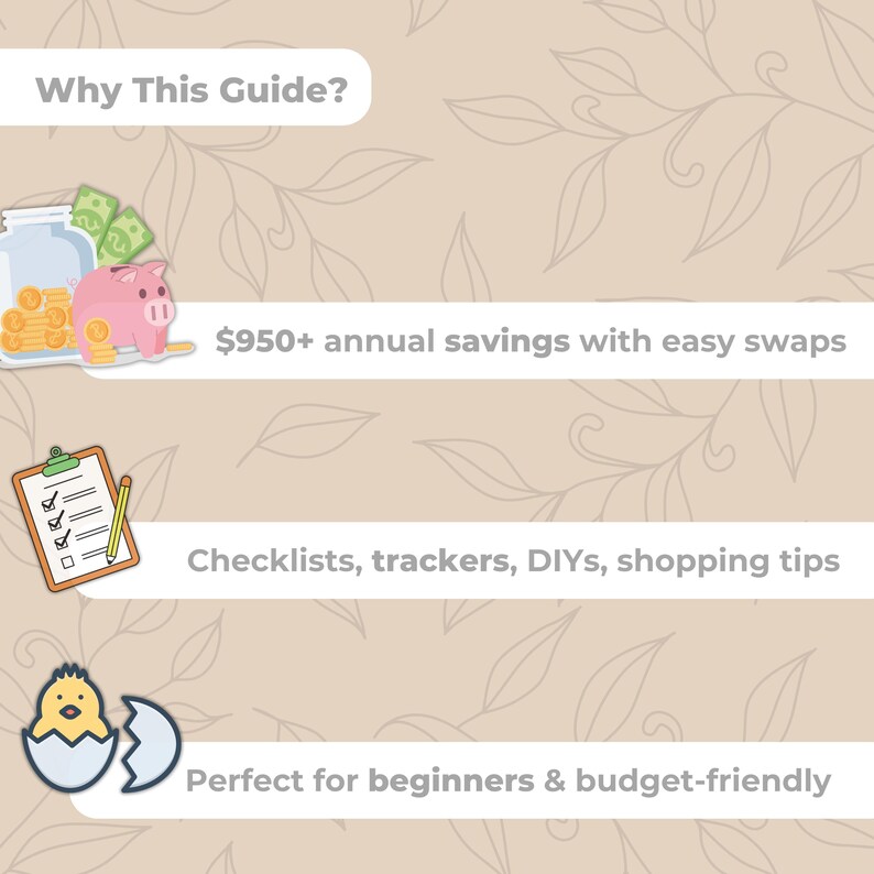 Zero-waste Living Guide | Printable Eco-friendly Planner | Sustainable ...