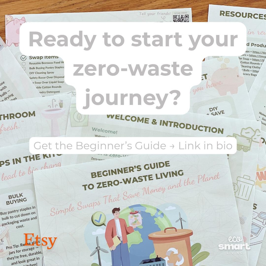 Zero-waste Living Guide | Printable Eco-friendly Planner | Sustainable ...