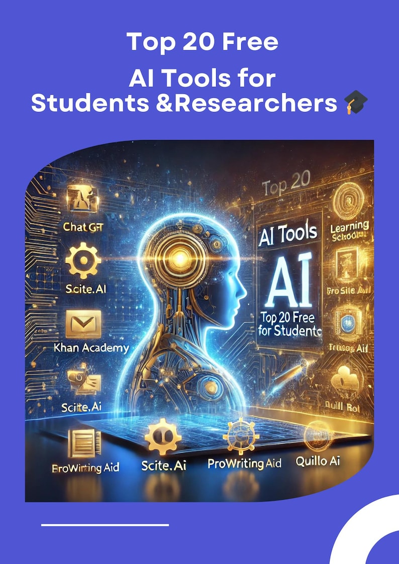 AI Toolkit for Students & Researchers | 20 Free Must-have Tools - Etsy