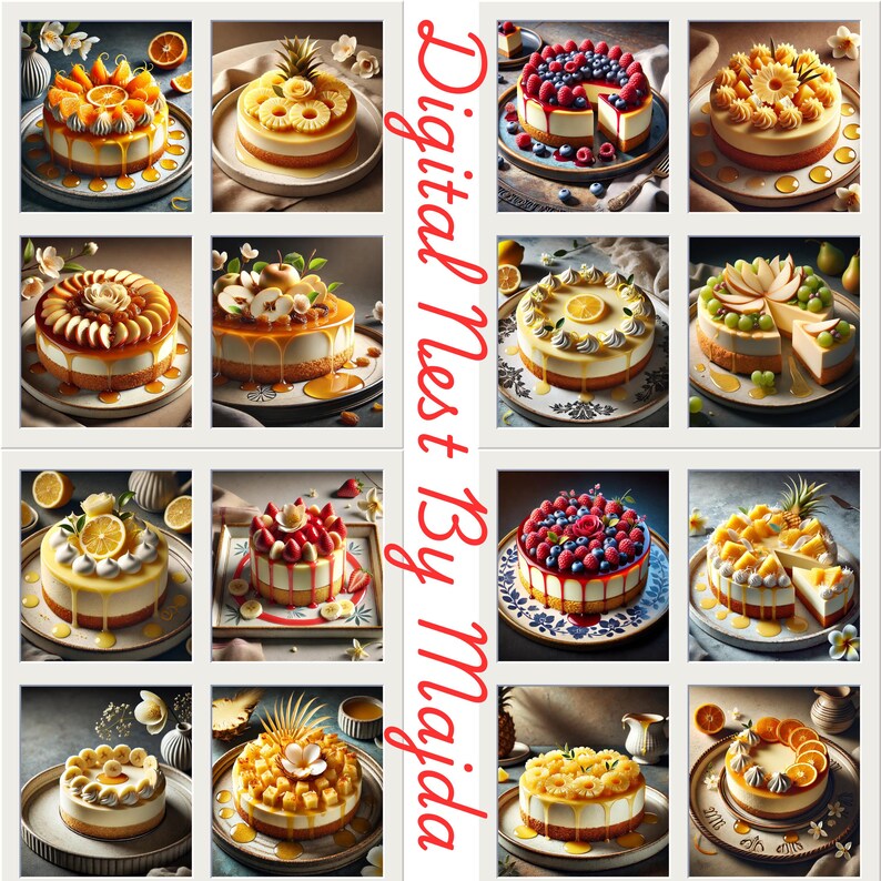 Luxury Cheesecake Photography – Elegant Dessert Stock Photos Bundle for ...