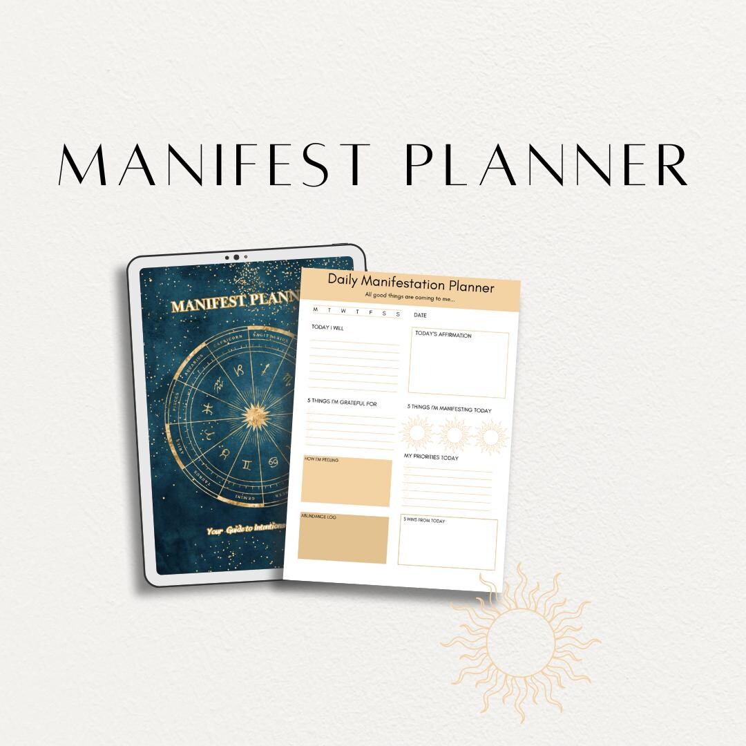 Digital Manifest Planner - Etsy
