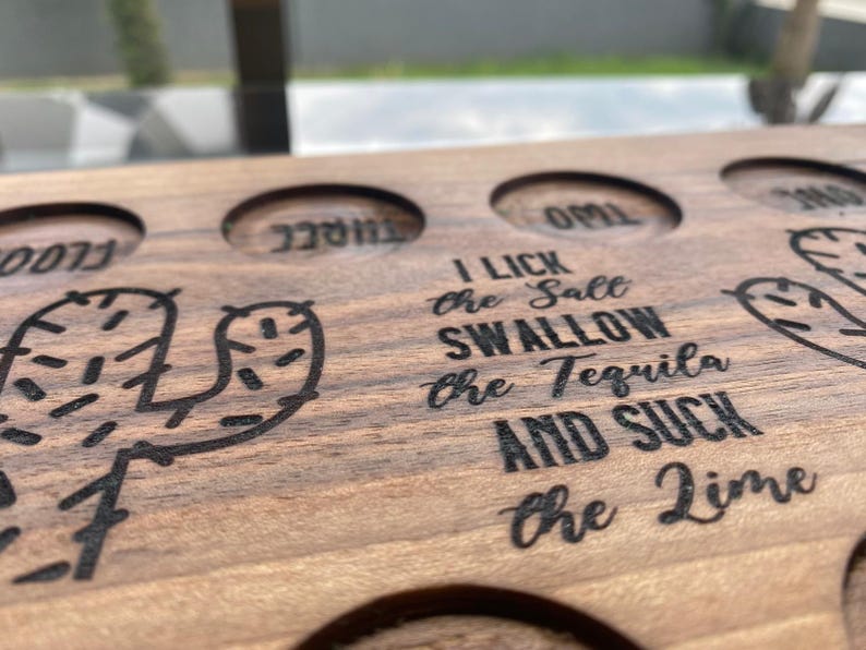 Personalized Tequila Board , Tequila Board With Shot Glasses , Tequila ...