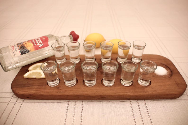 Personalized Tequila Board , Tequila Board With Shot Glasses , Tequila ...