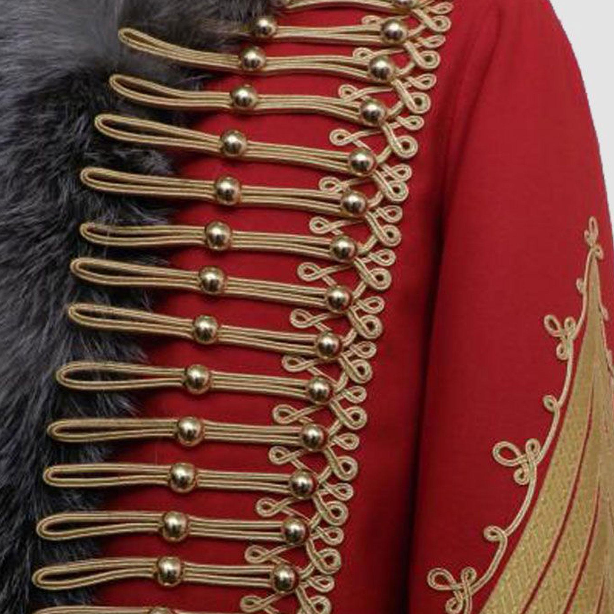 Napoleonic Jacket – Hussar Red Military Parade Coat | Jimi Hendrix ...