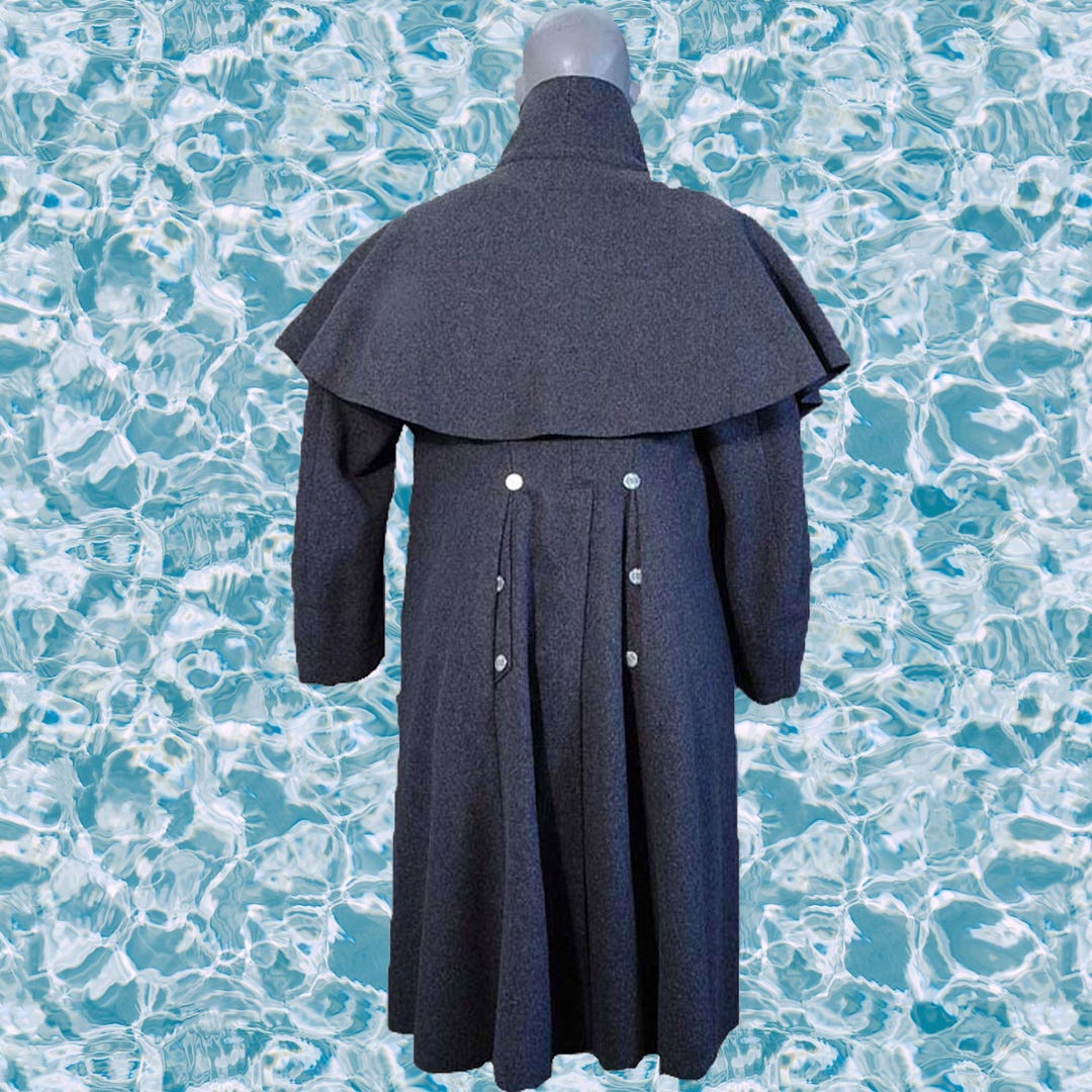 Handmade Wool Military Cape Coat | Victorian Civil War Greatcoat - Etsy