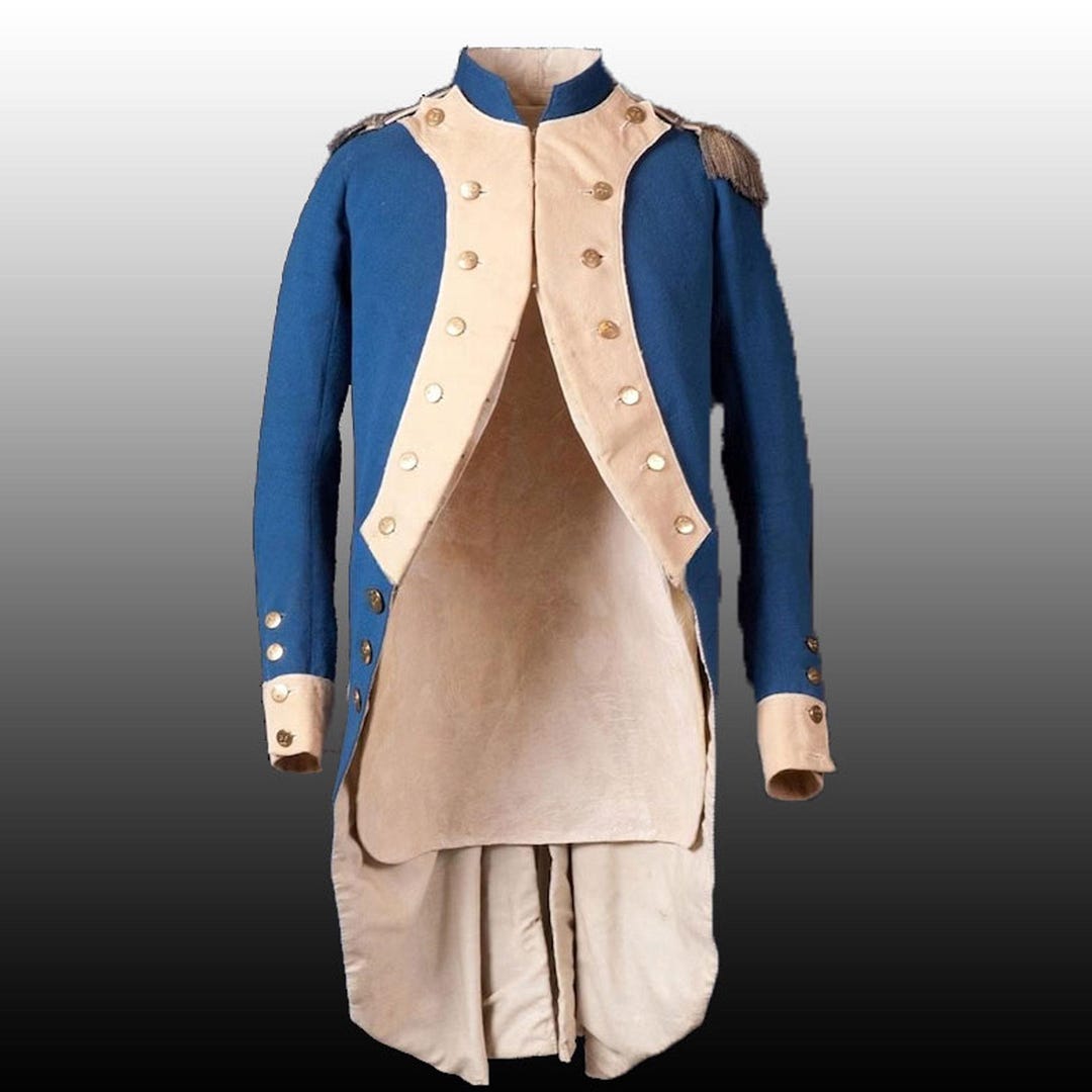 Napoleonic Jacket | Military French Officer Wool Tailcoat | Handmade ...