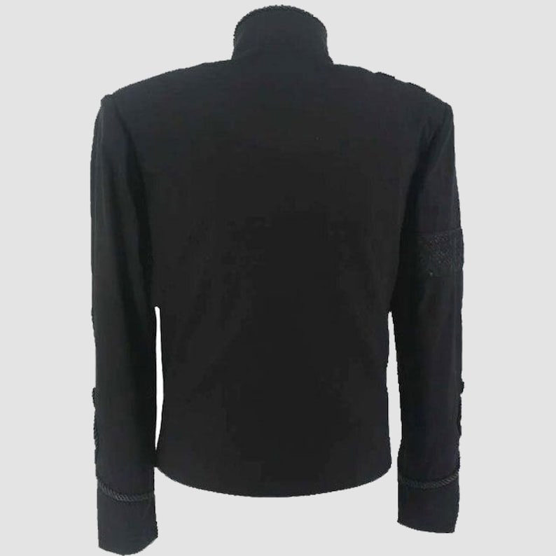 Handmade Michael Jackson Military Jacket | Black Wool Hussar Style - Etsy