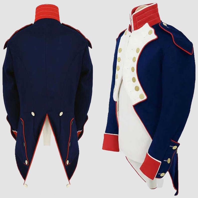 Napoleonic Military Frock Coat | 18th Century French | Revolutionary ...