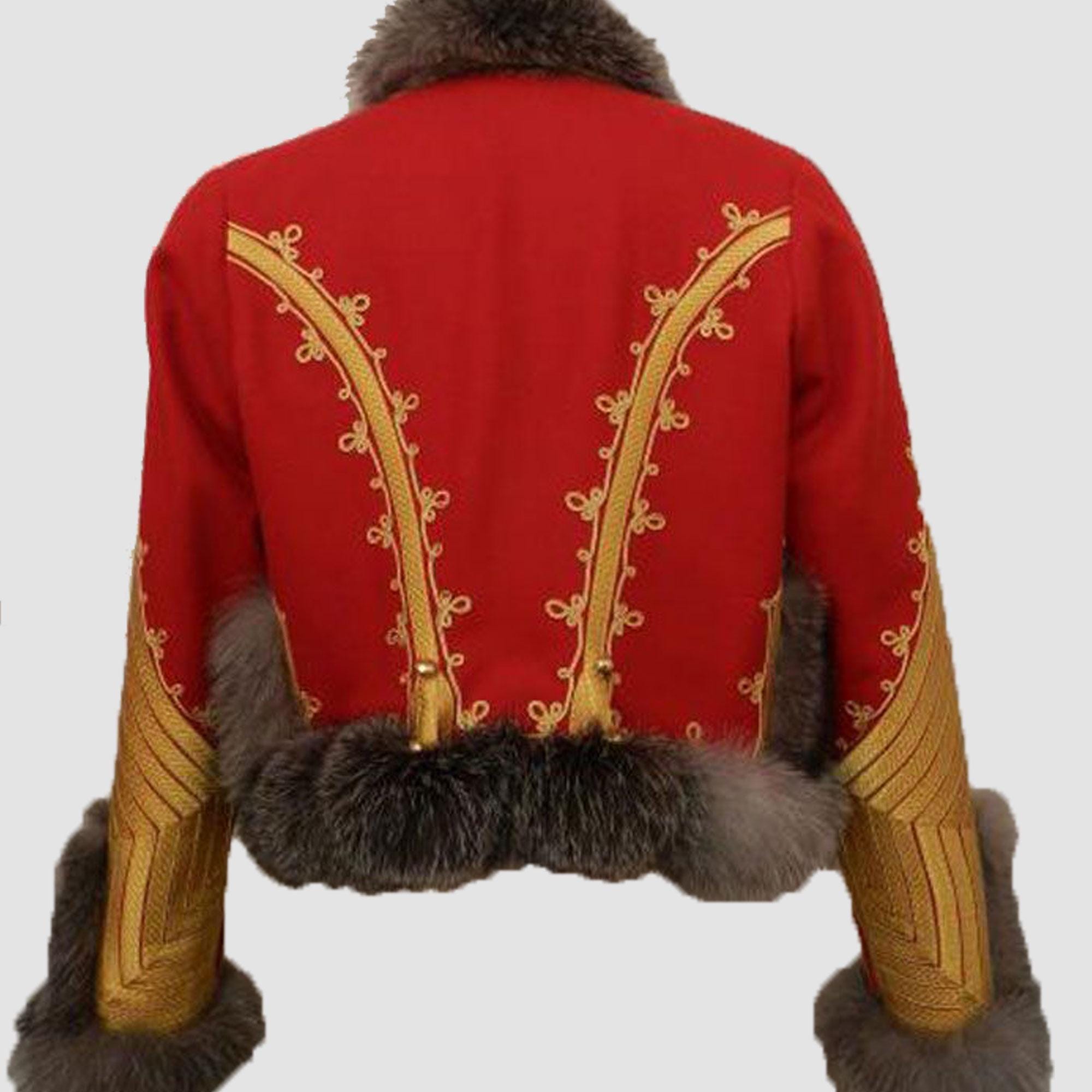 Napoleonic Jacket – Hussar Red Military Parade Coat | Jimi Hendrix ...
