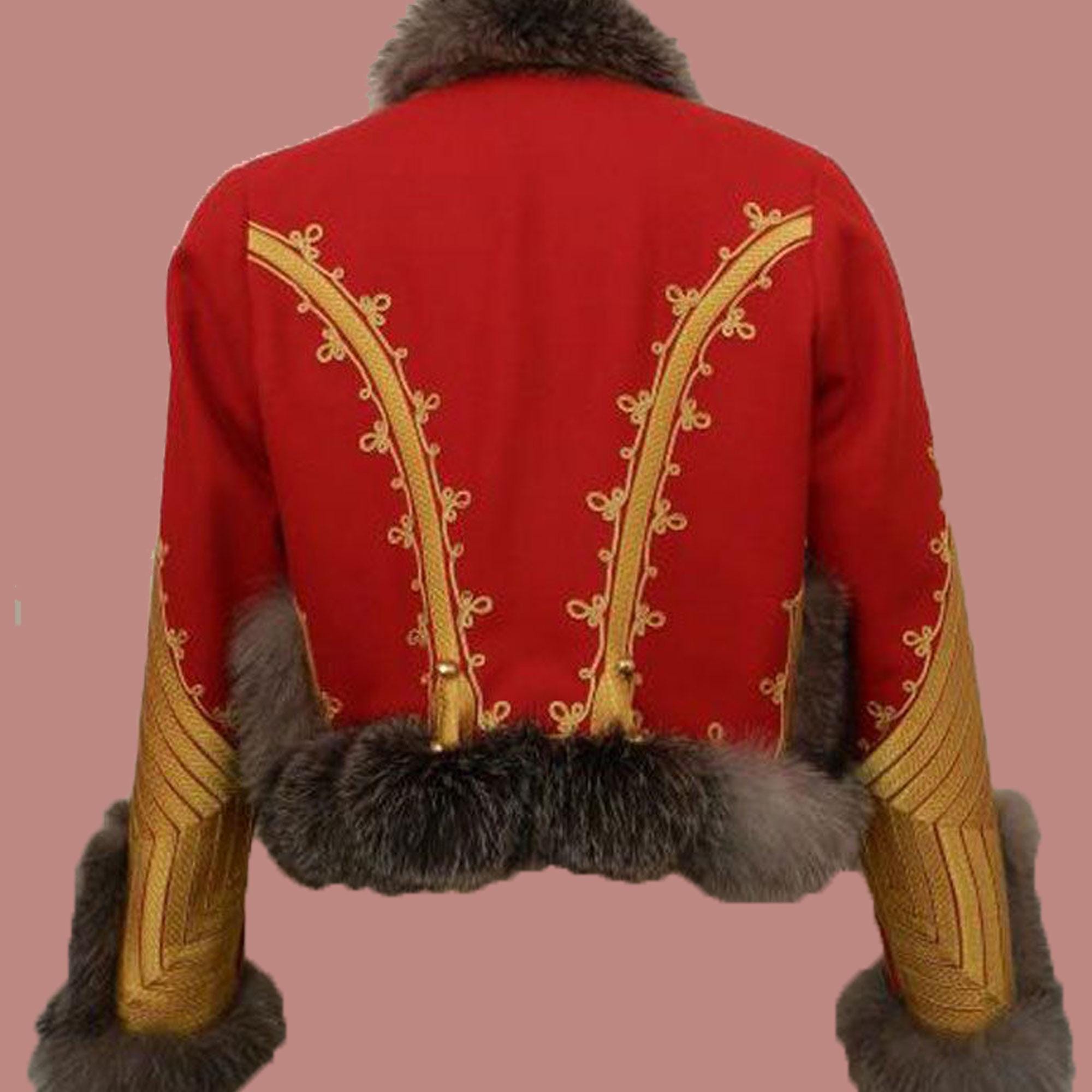 Napoleonic Jacket – Hussar Red Military Parade Coat | Jimi Hendrix ...