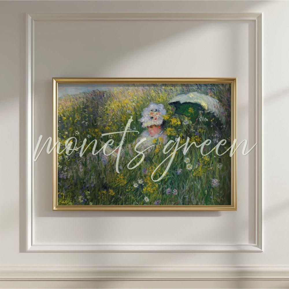 Claude Monet Green Gallery Wall Set 10 Pieces | Healing Nature Wall Art ...