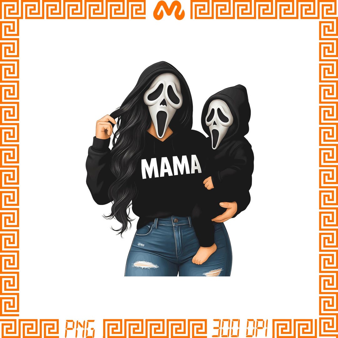 Horror Halloween Png, Mama PNG, Coffee Png, Spooky Mama Shirt, Mama and ...