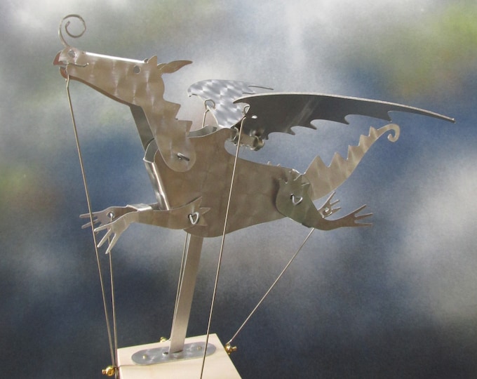 Brushed Aluminium Dragon Automata - Etsy