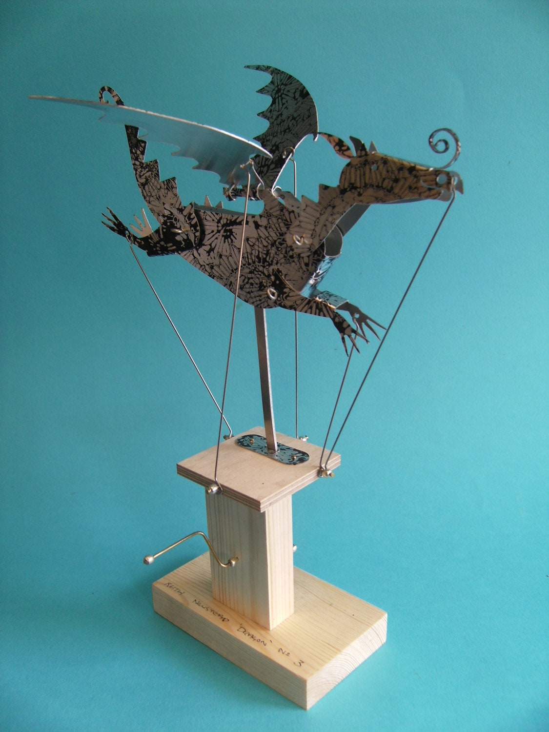 Painted Aluminium Dragon Automata - Etsy UK