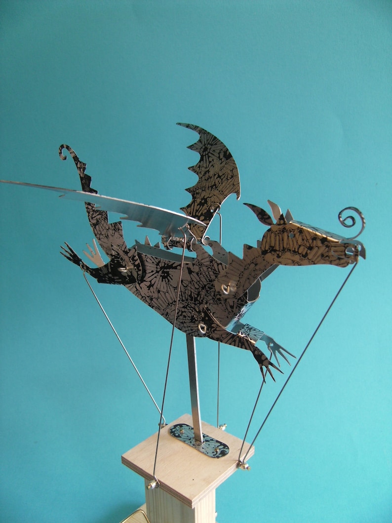 Painted Aluminium Dragon Automata - Etsy