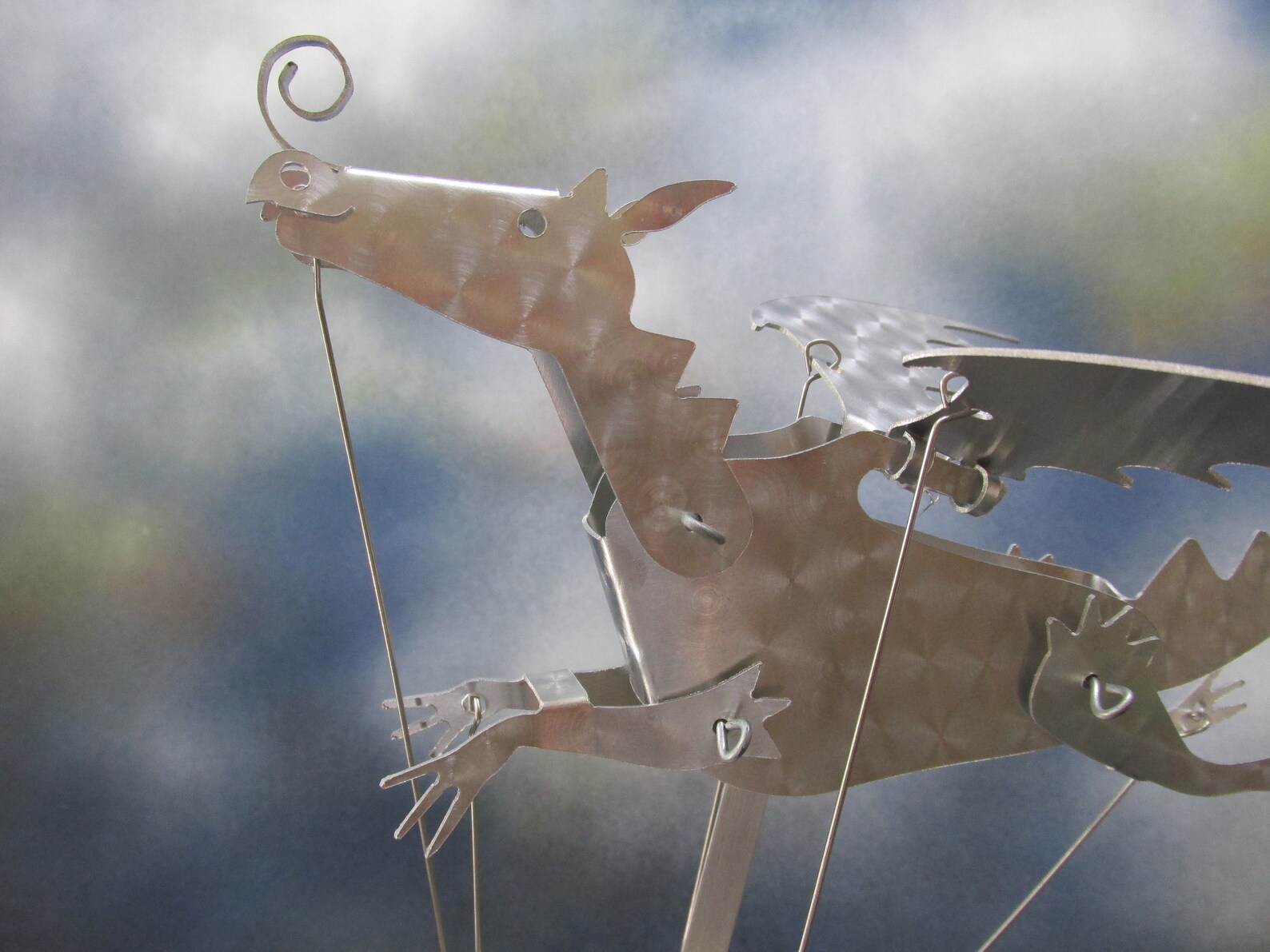 Brushed Aluminium Dragon Automata - Etsy UK