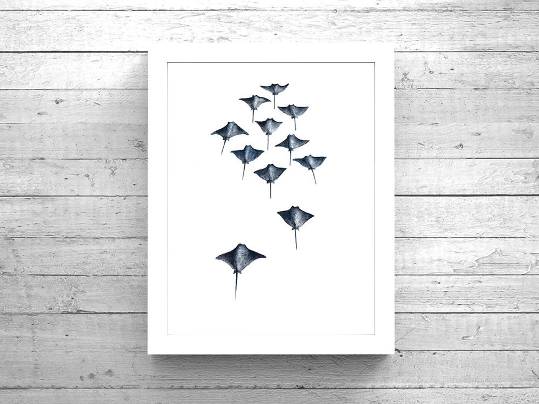 Stingray Printable Art, Stingray Art, Printable Art, Digital Download ...