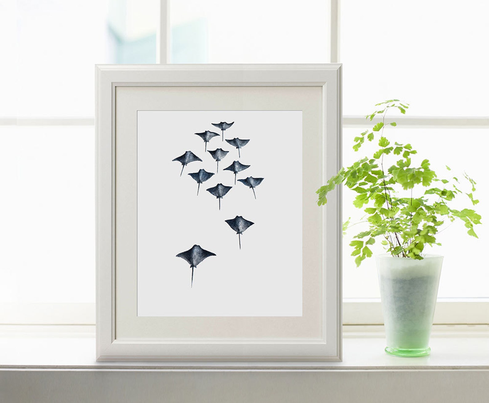 Stingray Printable Art, Stingray Art, Printable Art, Digital Download ...