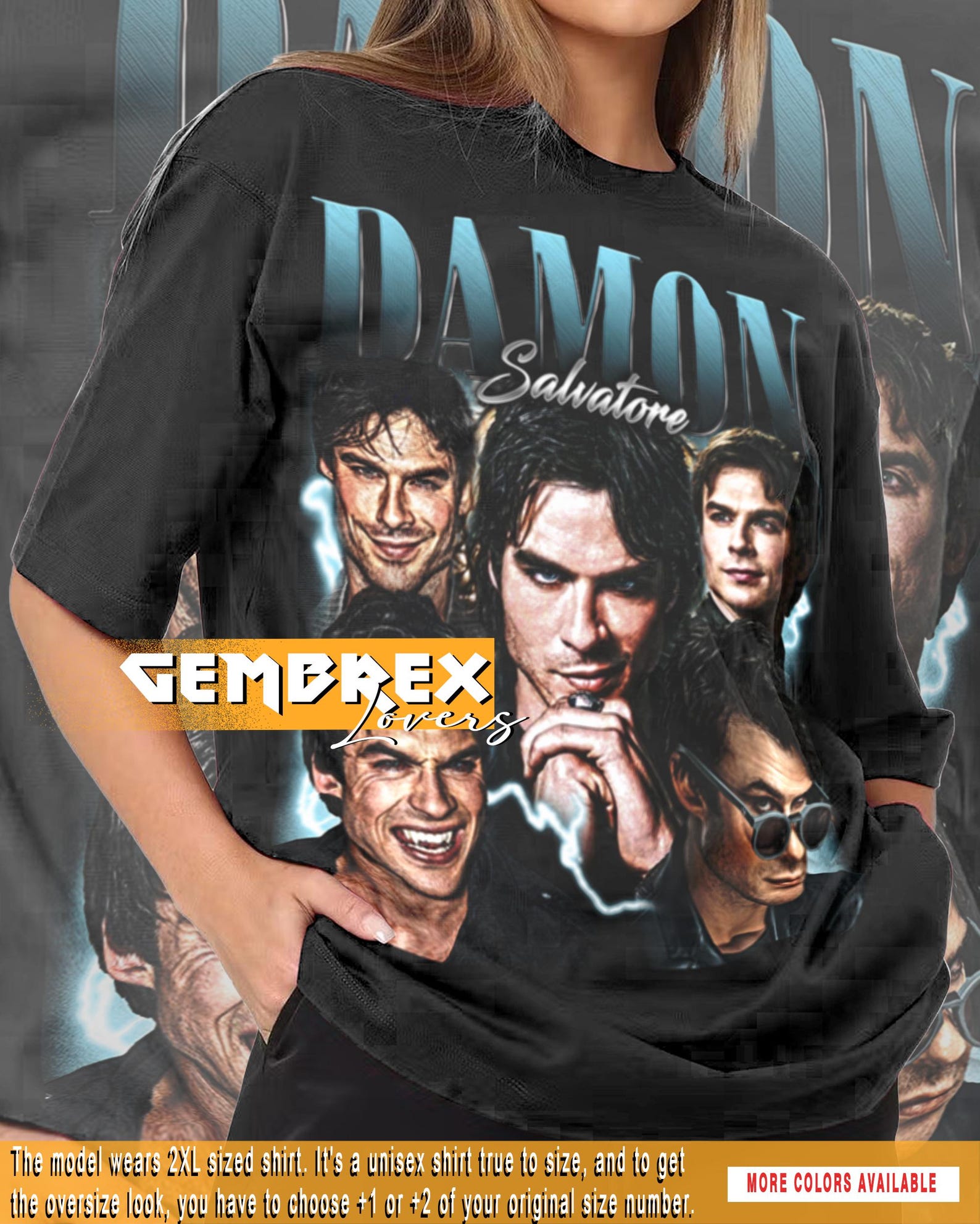Vintage Damon Salvatore Shirt 90s Y2k Unisex Adult Clothing GOR1 - Etsy