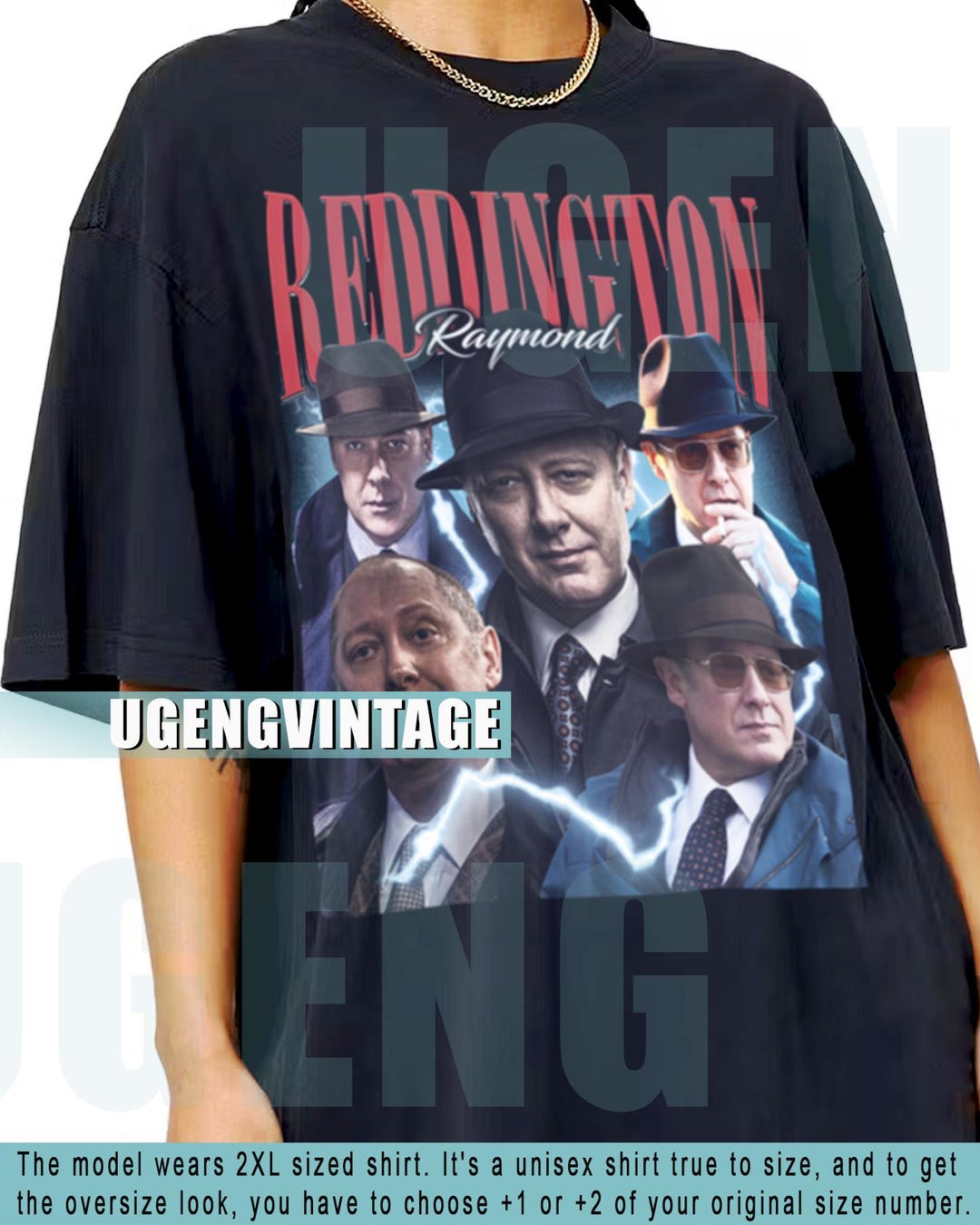 Vintage Raymond Reddington T-shirt 90s Y2k Unisex Adult Clothing GHS17 ...