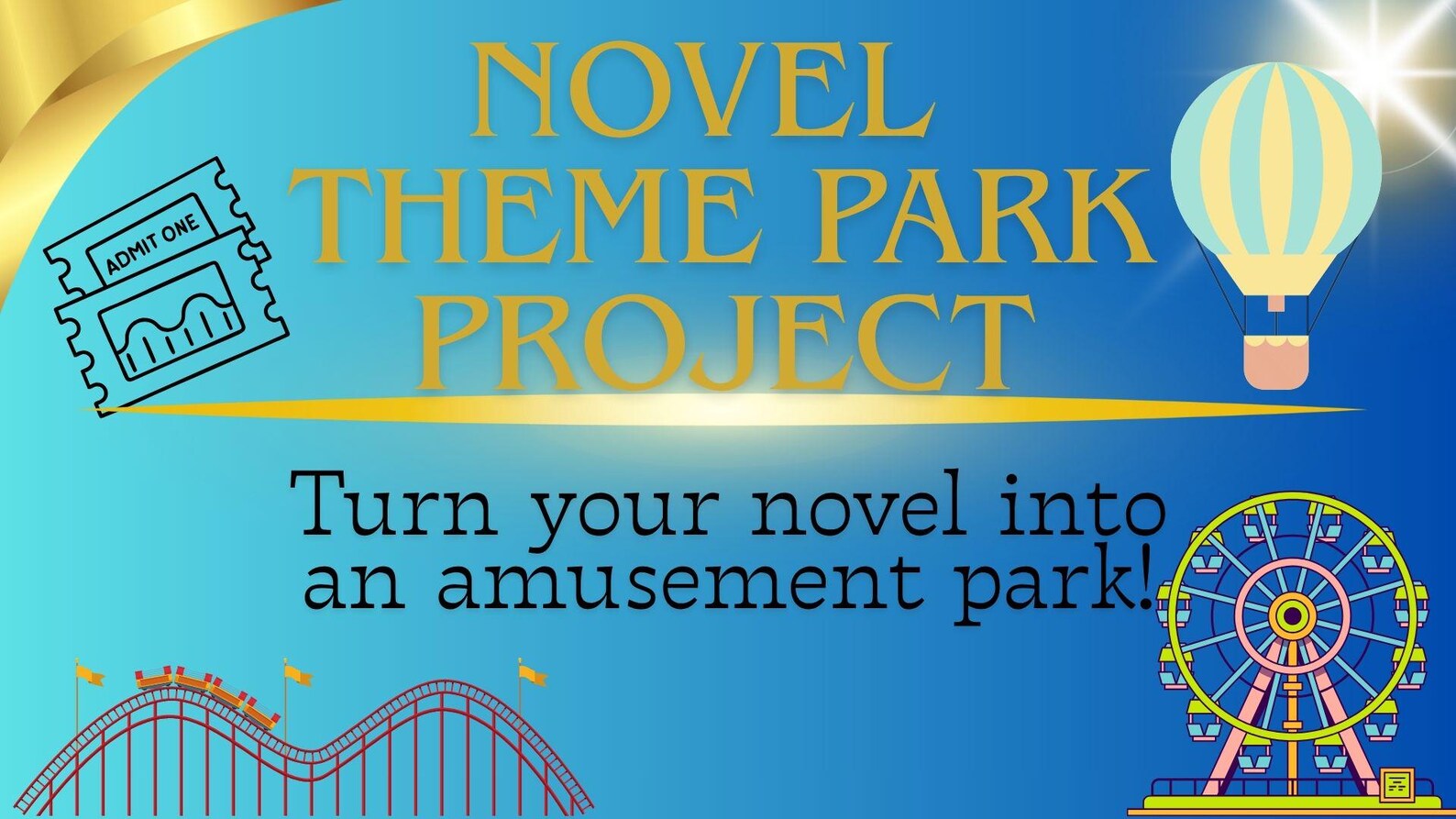 Novel Theme Park Project – Editable ELA Book Report & Literature ...