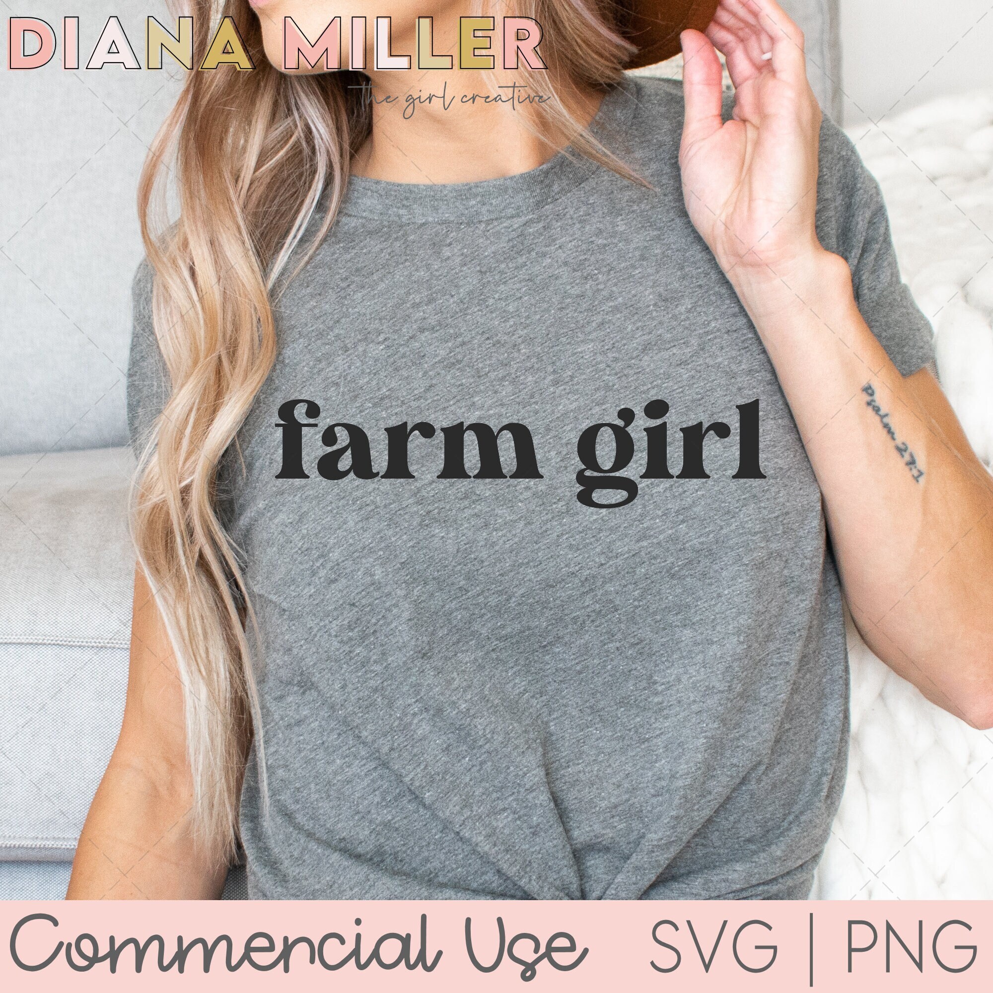 Farm Girl SVG, Farm Life SVG, Farmer Gift, Farm Svg, Farm Girl Shirt ...