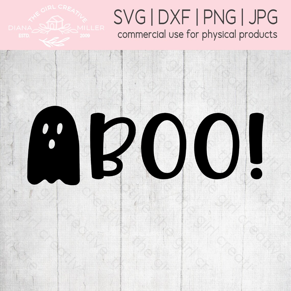 Boo SVG Halloween SVG Cut Files for Cricut PNG Instant - Etsy