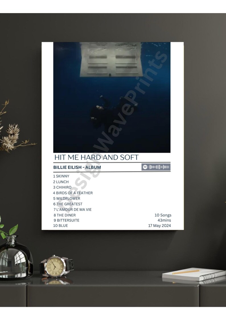 Billie Eilish Album Cover Posters - Hit Me Hard and Soft - Etsy Australia