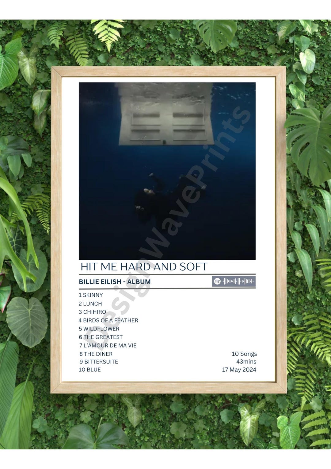 Billie Eilish Album Cover Posters - Hit Me Hard and Soft - Etsy UK