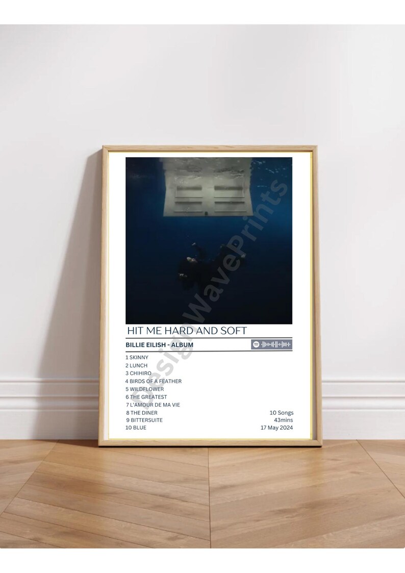 Billie Eilish Album Cover Posters - Hit Me Hard and Soft - Etsy Australia