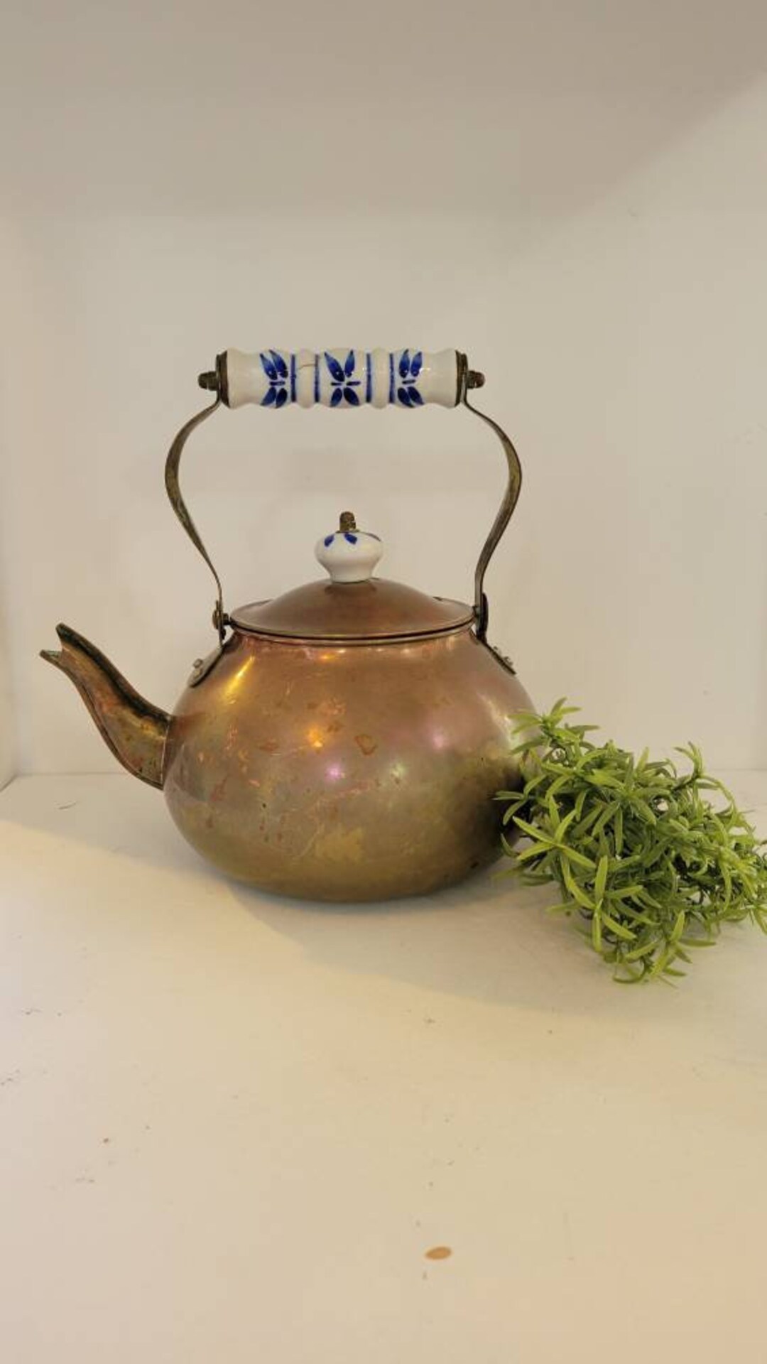 Vintage Copper Teapot / Old Teapot With Patina - Etsy