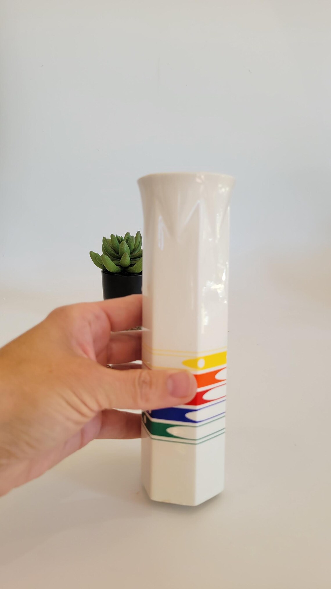 Vintage Vase 80s FTDA Vintage Home Decor Rainbow Bud Vases Japan - Etsy