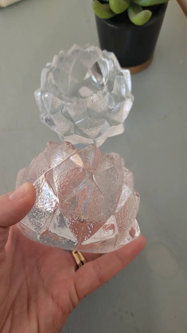 Vintage Orrefors Firefly Votive Holder: Swedish Glass Candleholder - Etsy