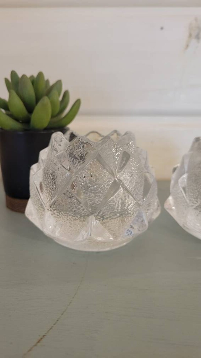 Vintage Orrefors Firefly Votive Holder: Swedish Glass Candleholder - Etsy