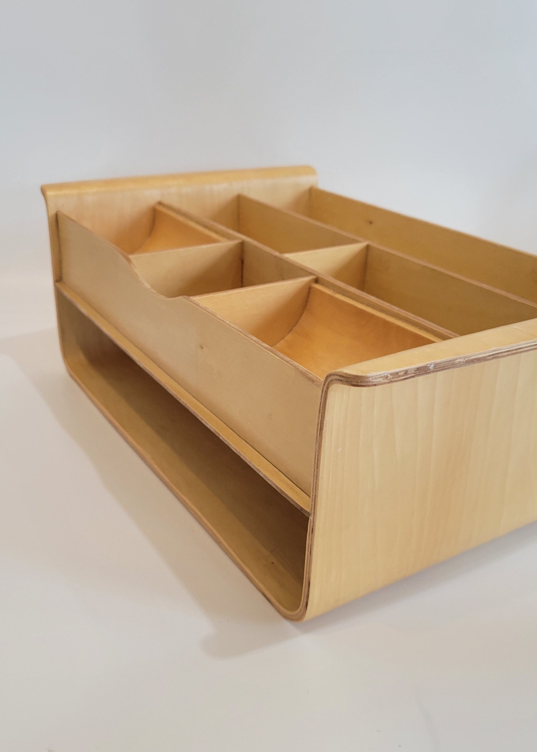 Vintage Desk Organizer Michael Graves Modern Bentwood Office Desktop ...