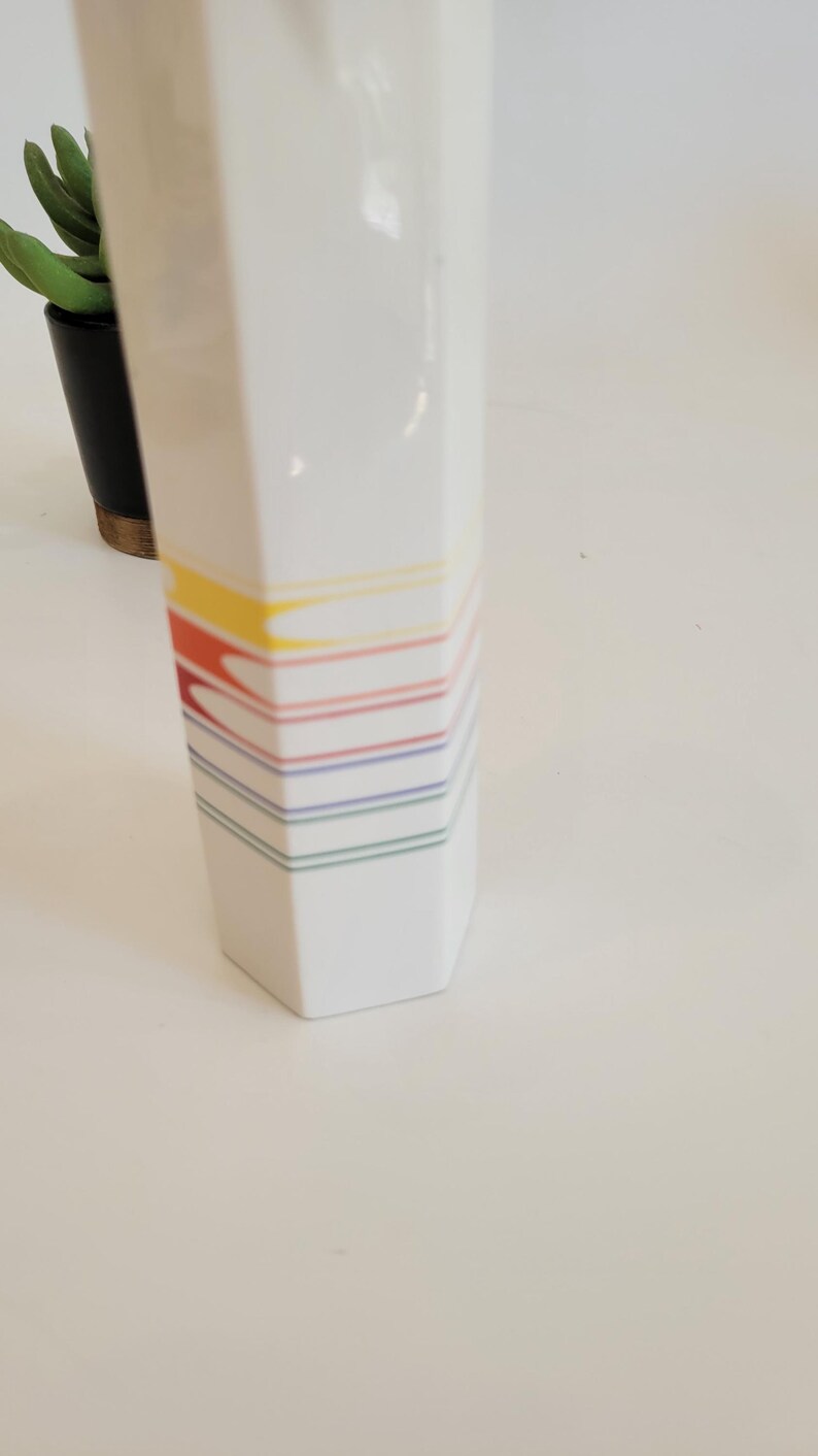 Vintage Vase 80s FTDA Vintage Home Decor Rainbow Bud Vases Japan - Etsy