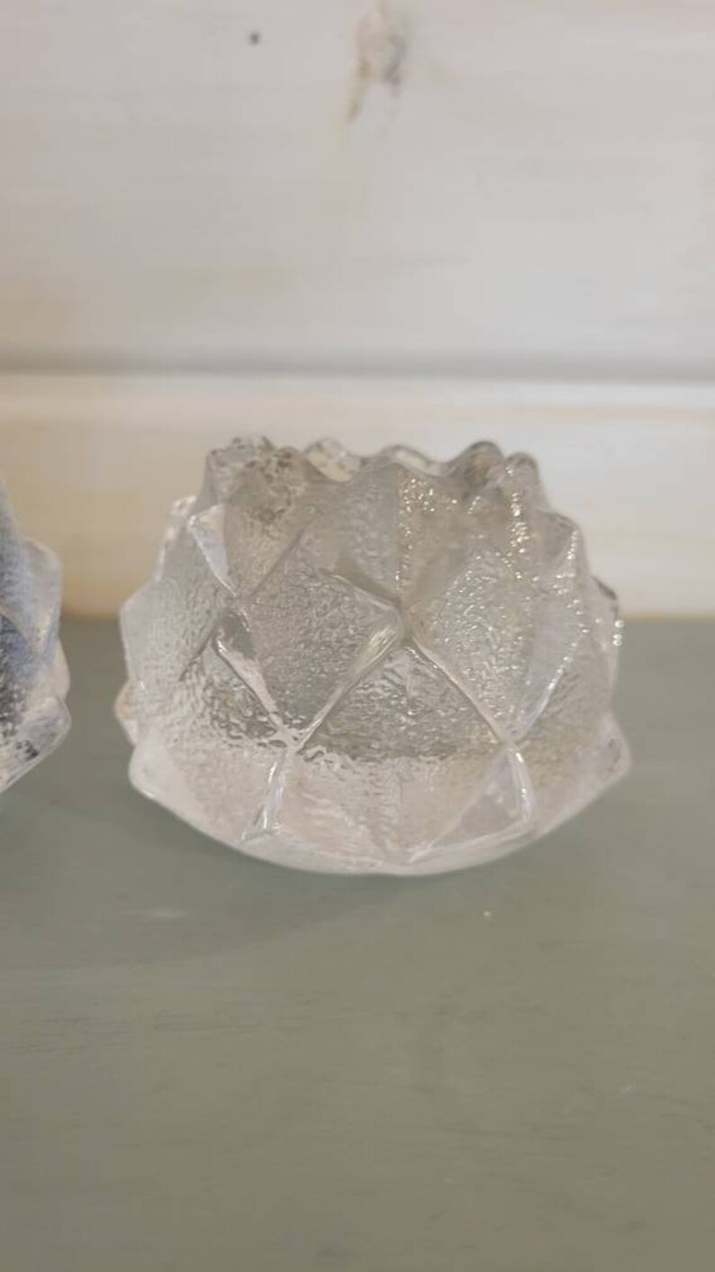 Vintage Orrefors Firefly Votive Holder: Swedish Glass Candleholder - Etsy