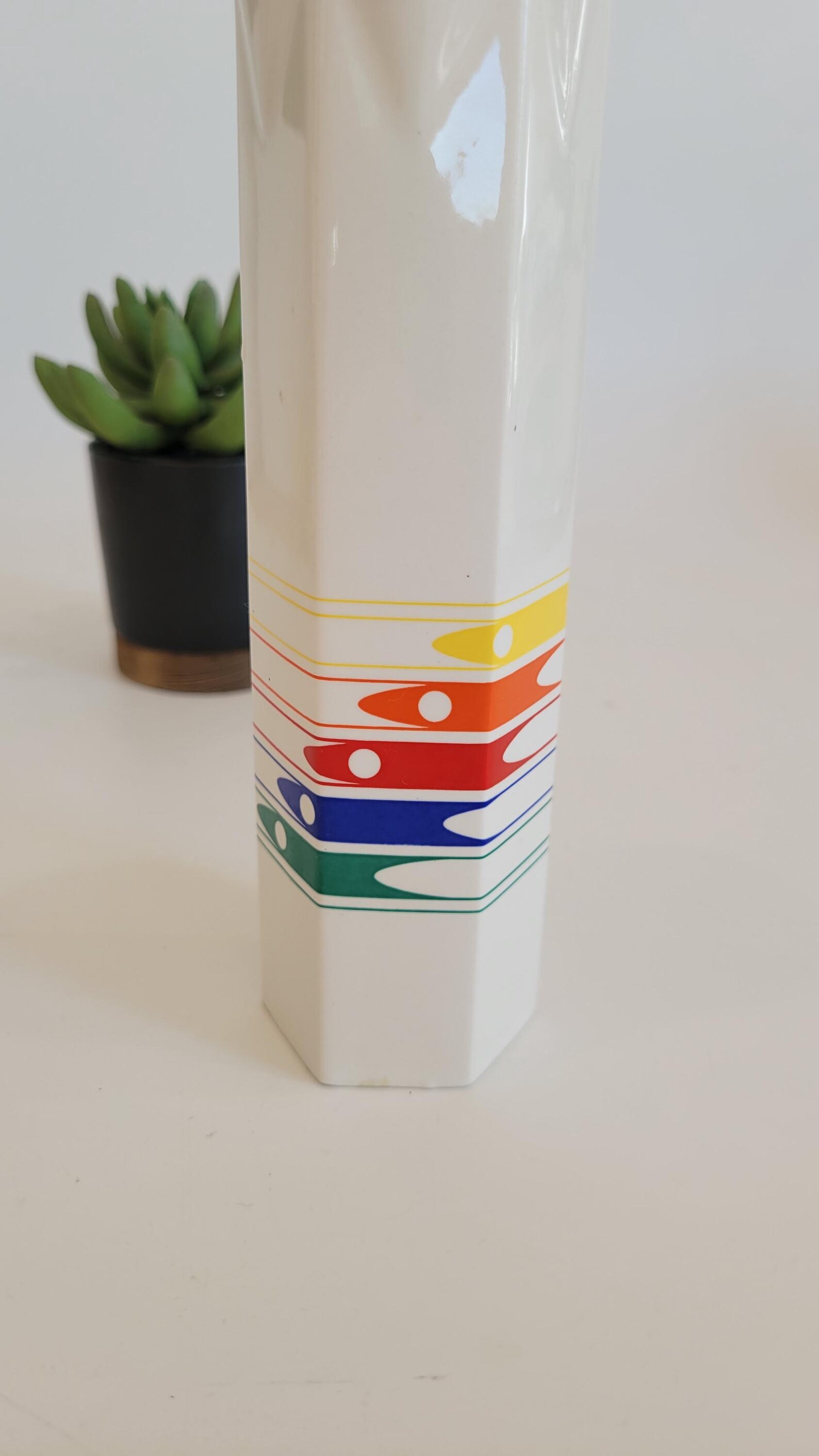 Vintage Vase 80s FTDA Vintage Home Decor Rainbow Bud Vases Japan - Etsy