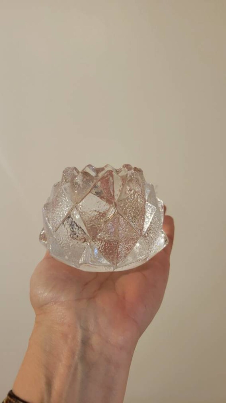Vintage Orrefors Firefly Votive Holder: Swedish Glass Candleholder - Etsy