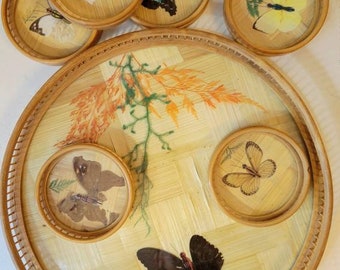 Pressed Butterfly Tray - Etsy