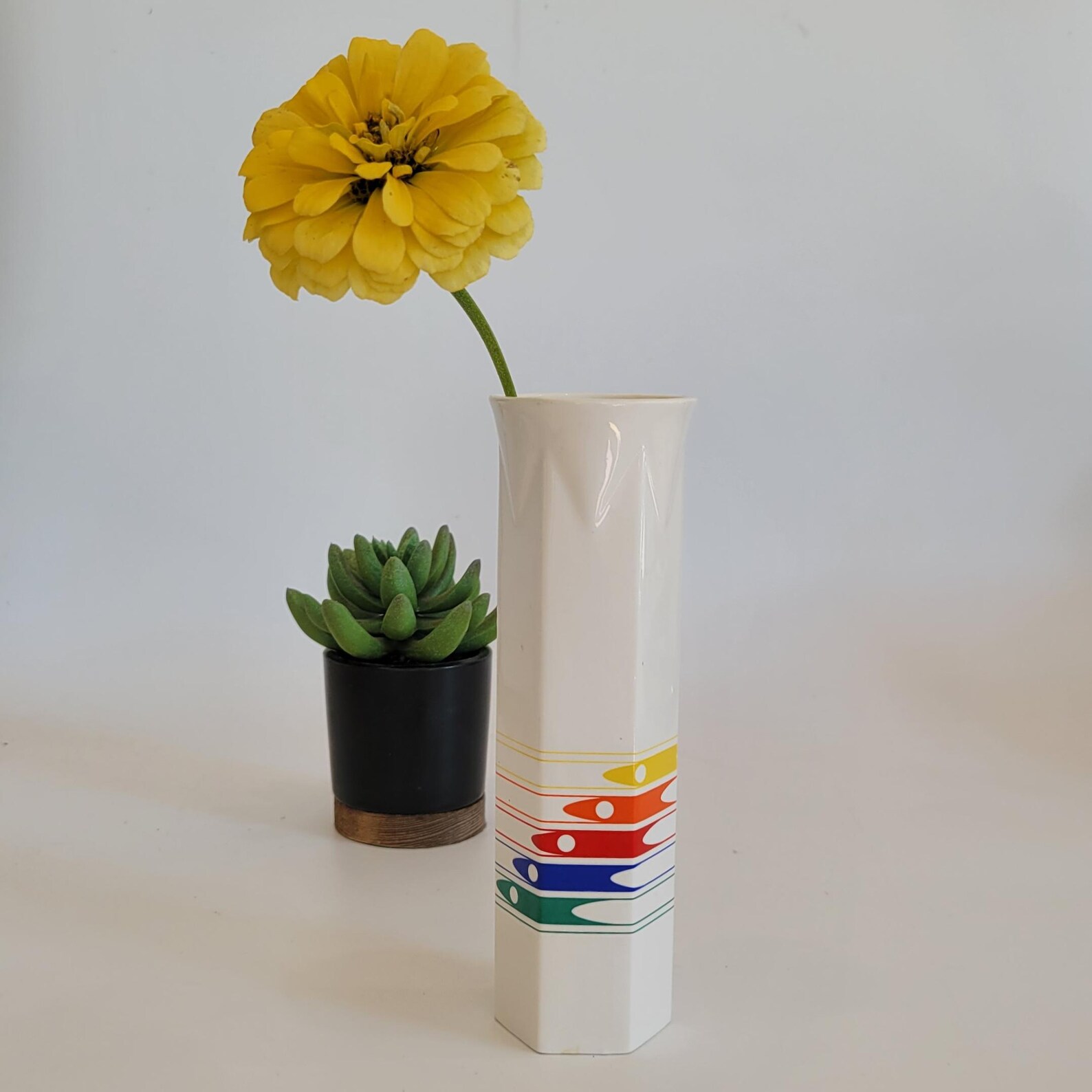 Vintage Vase 80s FTDA Vintage Home Decor Rainbow Bud Vases Japan - Etsy