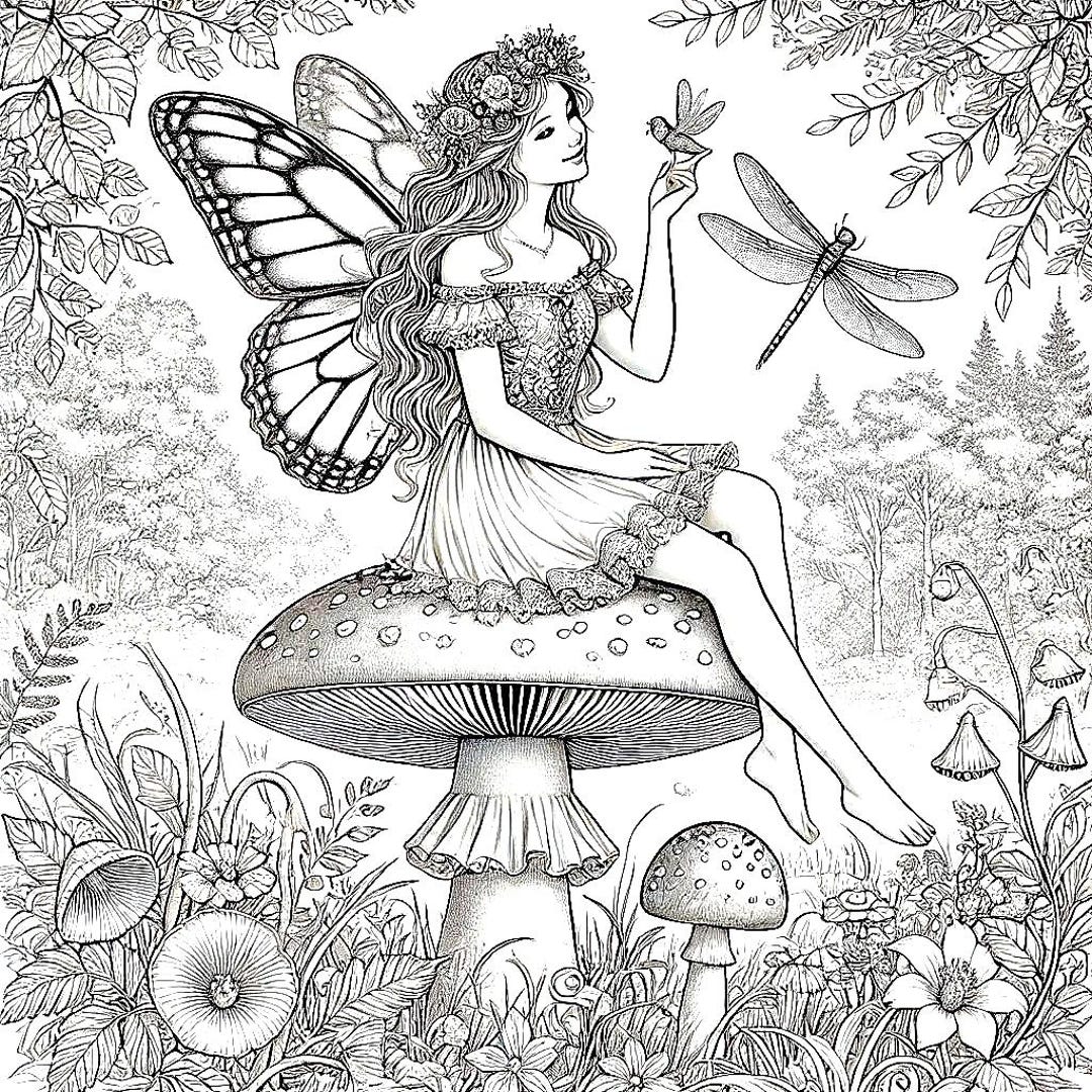 Coloring Pages to Print Yourself / Fairy Magic Coloring Pages for ...